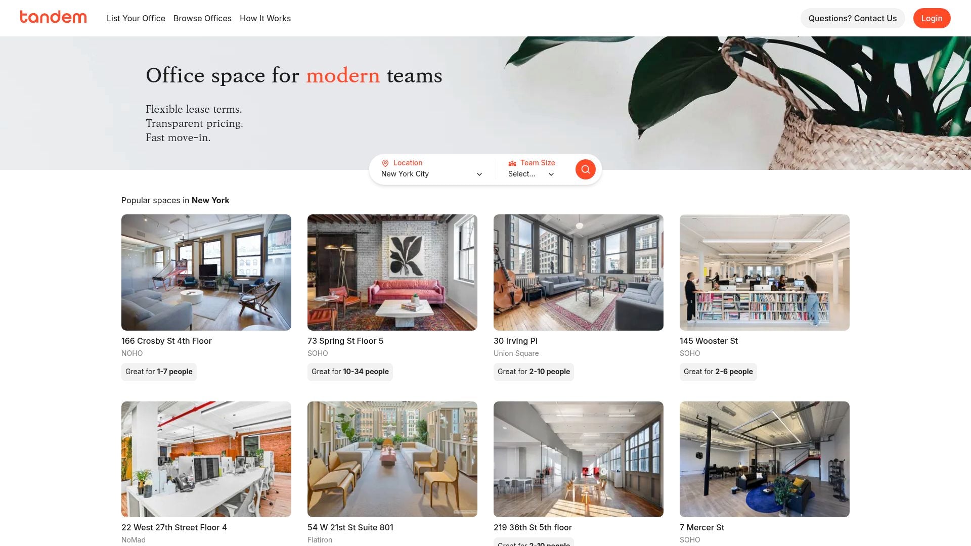 Tandem Space - Find modern, stylish office spaces in San Francisco with ...