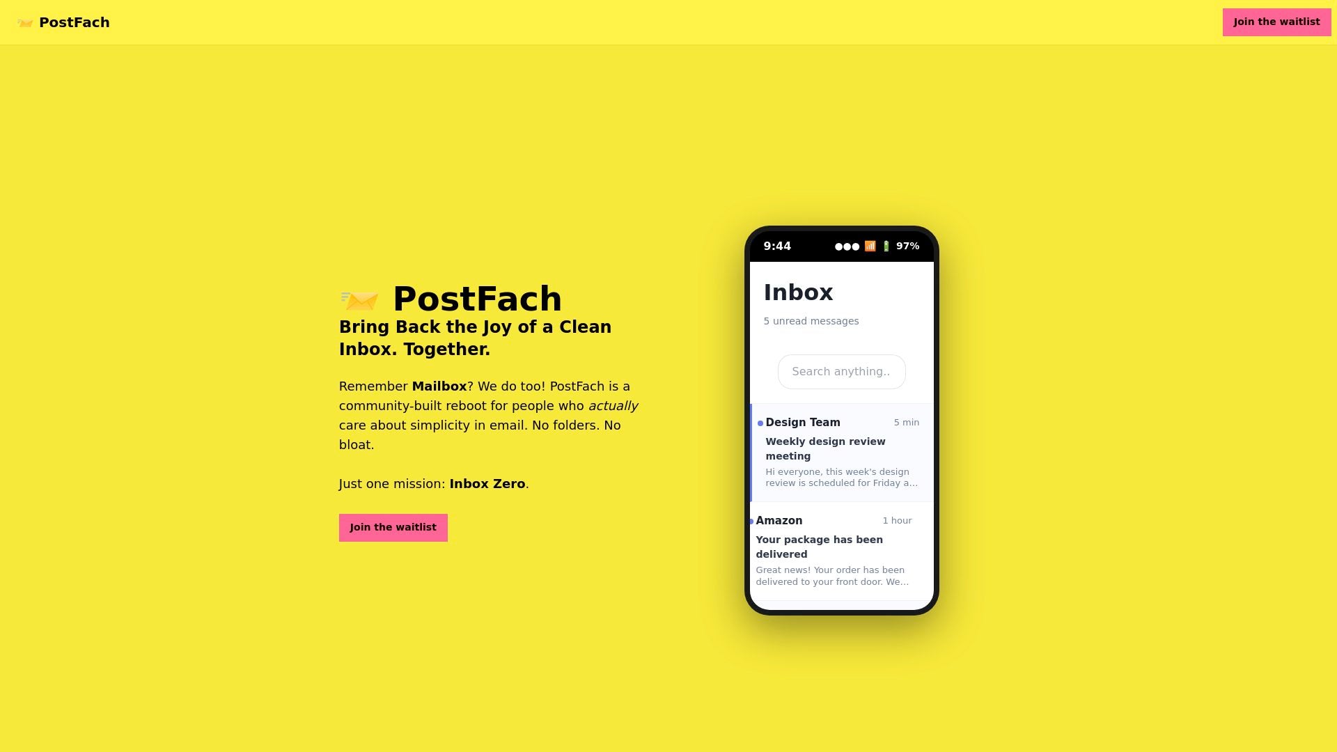PostFach - Simplify email management with PostFach.