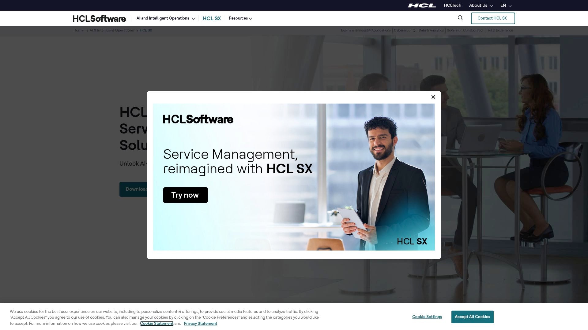 HCL SX - Transform IT operations with AI-driven service management.