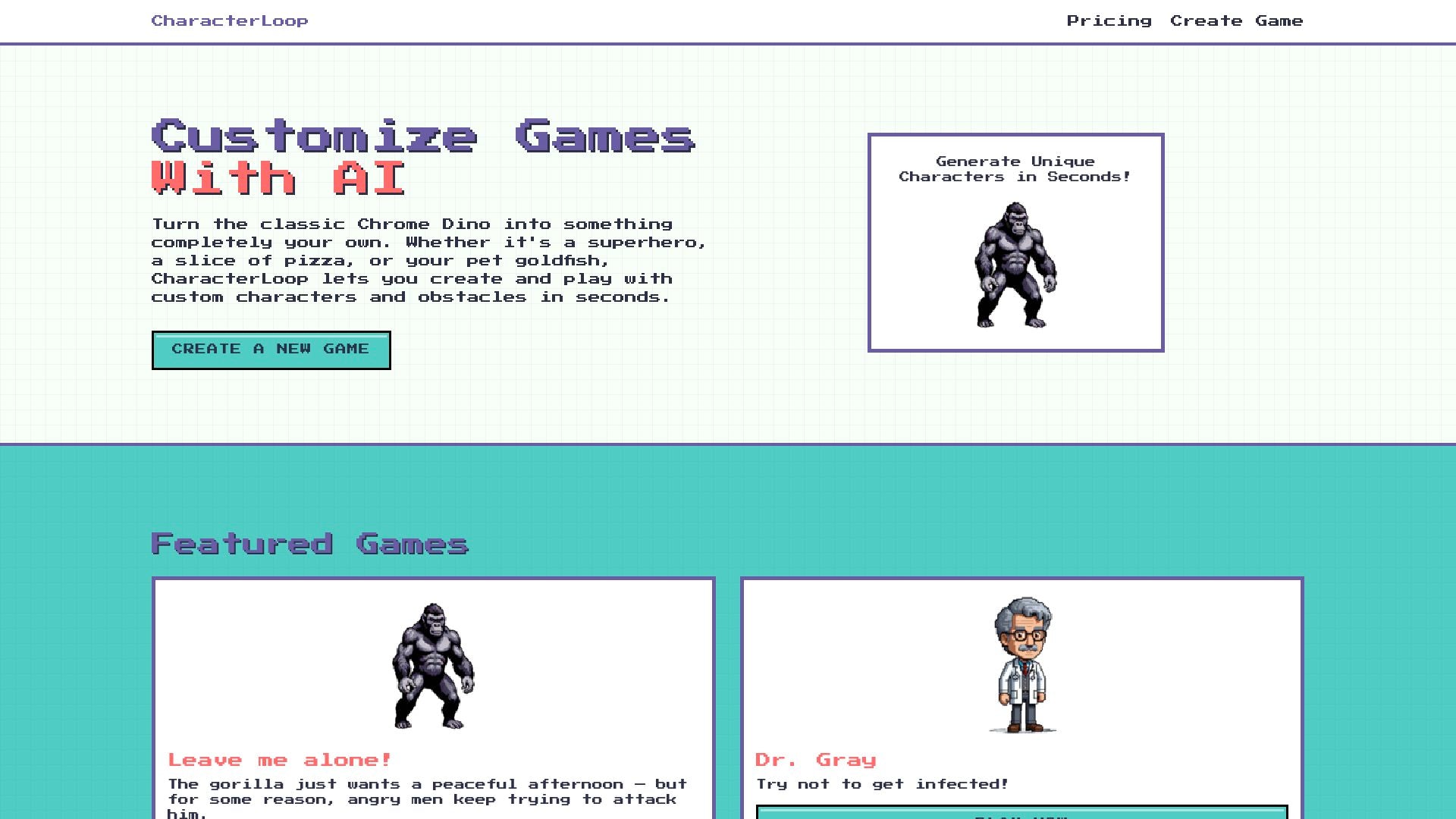 Character Loop - Create interactive stories with dynamic characters.