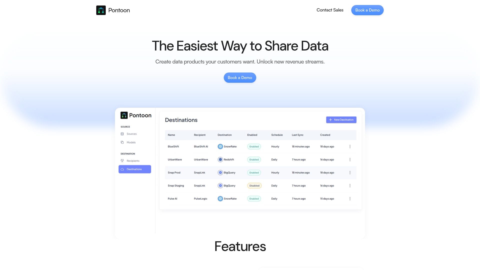 Pontoon - Pontoon simplifies data sharing and monetizes data products.