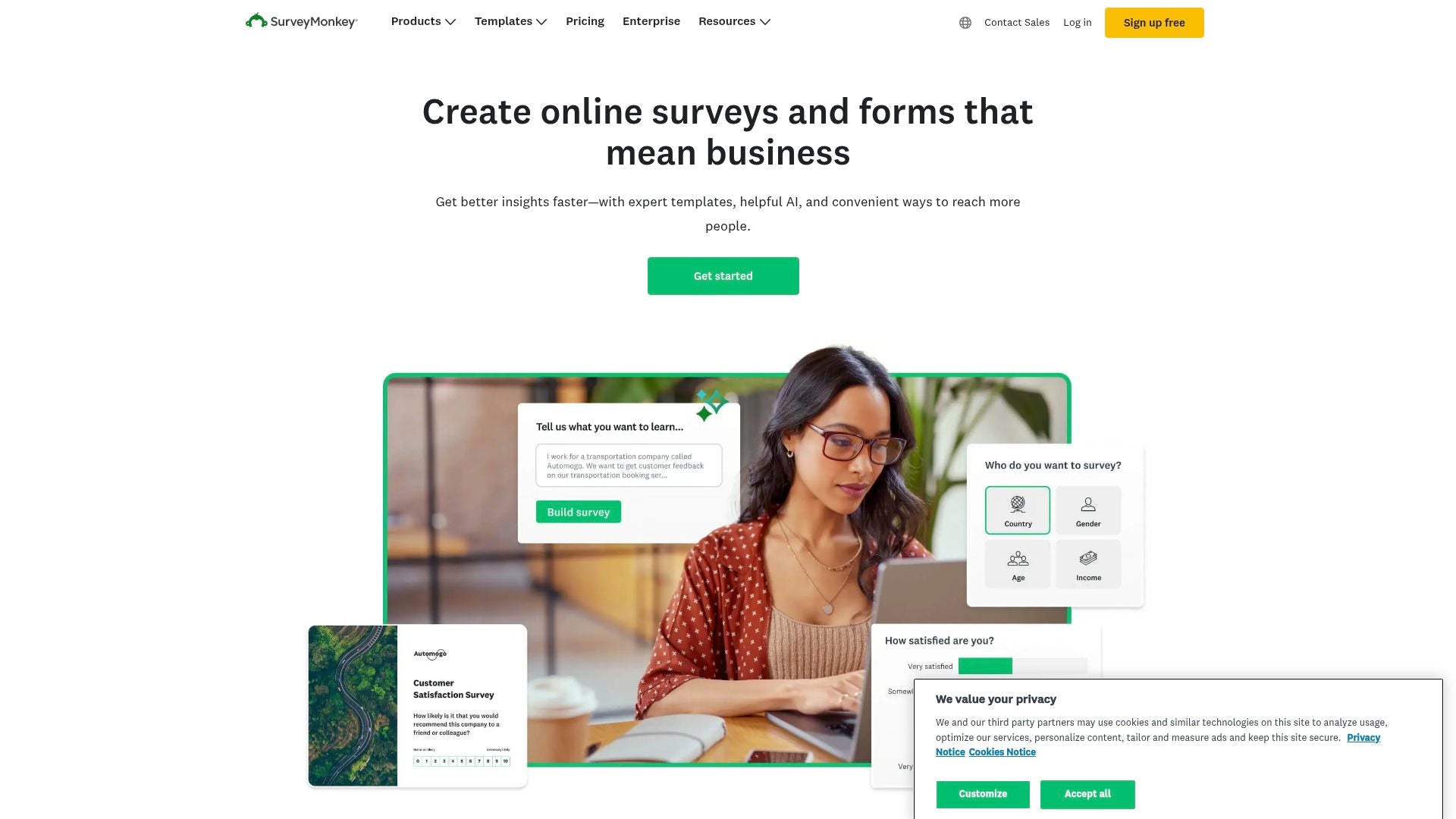 SurveyMonkey - Leading platform for surveys, forms, and market research.