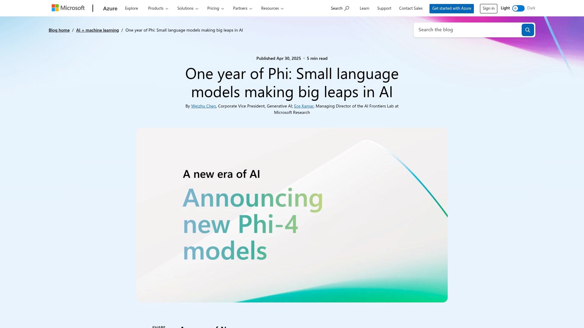 Phi-4 Models - Microsoft's Phi-4 models offer advanced small language ...