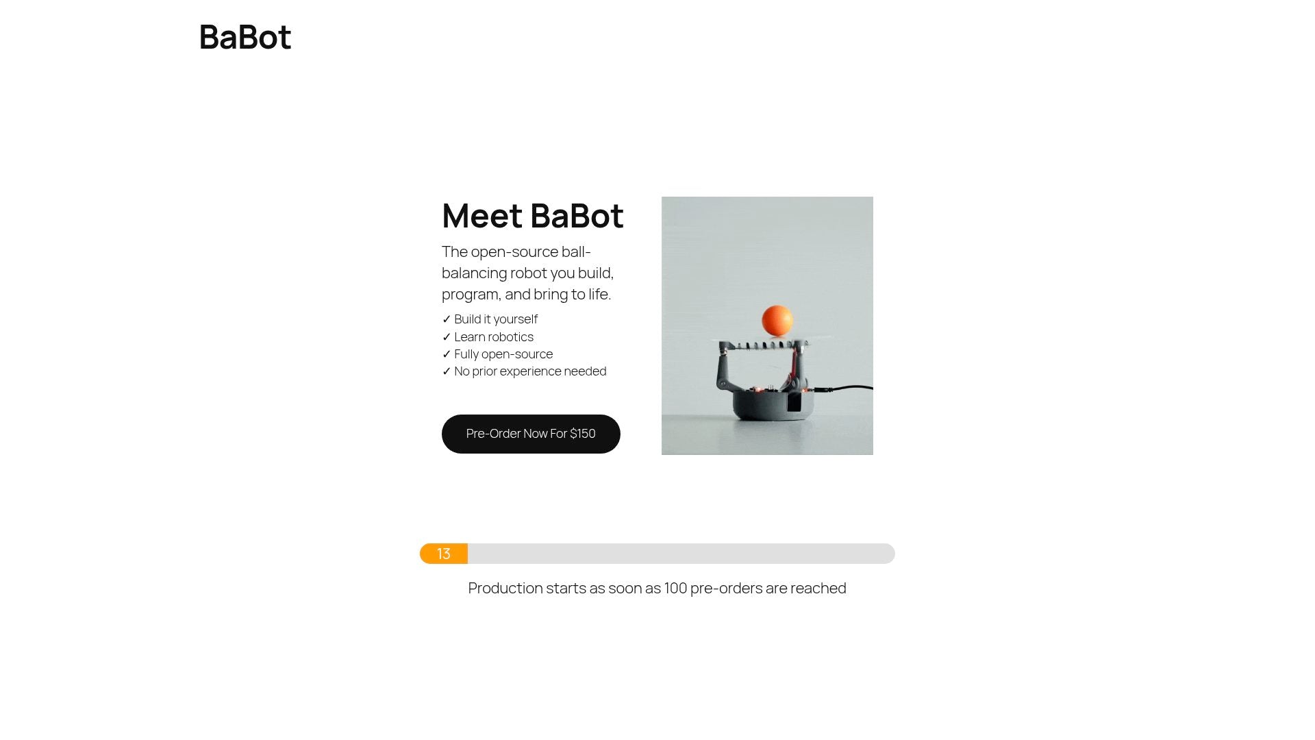 BaBot - BaBot is a DIY robot kit for learning robotics.