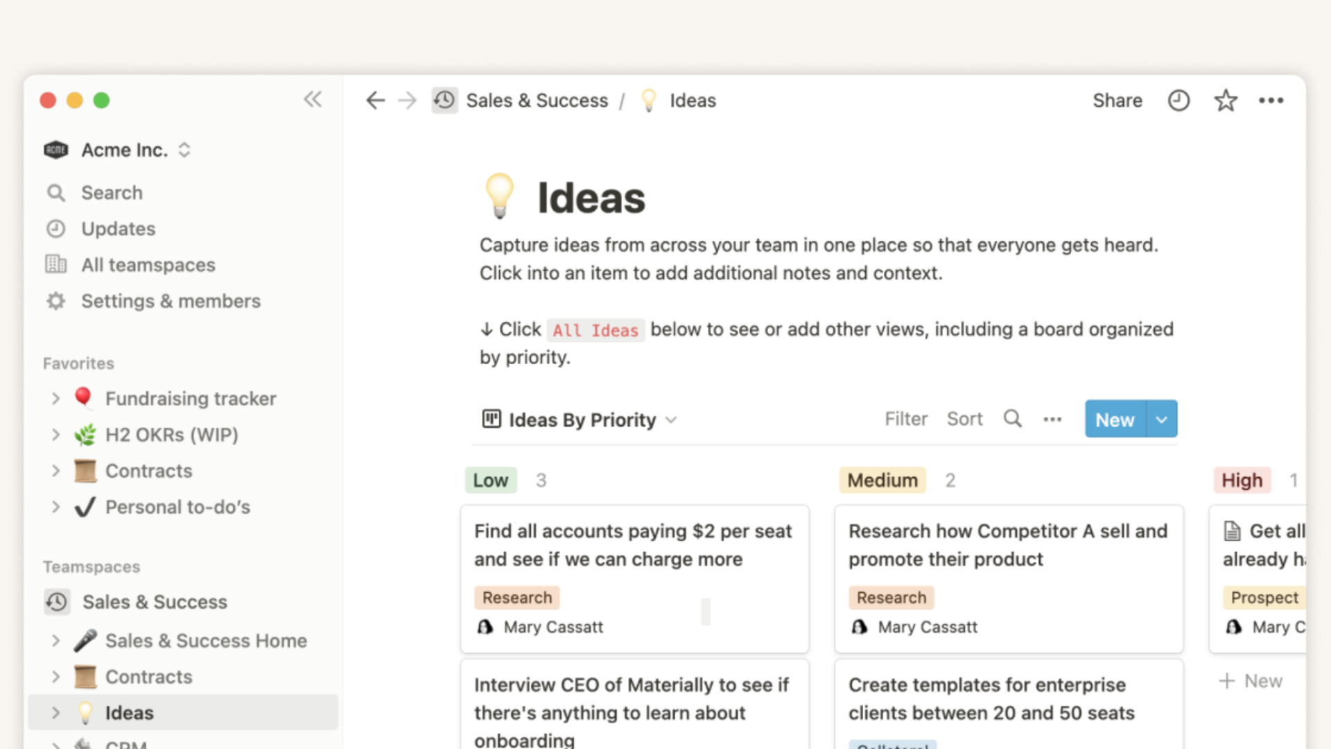 Notion - A collaborative workspace for notes, docs, and projects with AI.