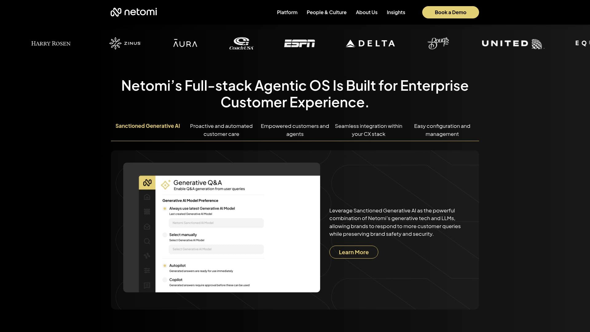 Netomi - Empowers brands with conversational AI for customer service.
