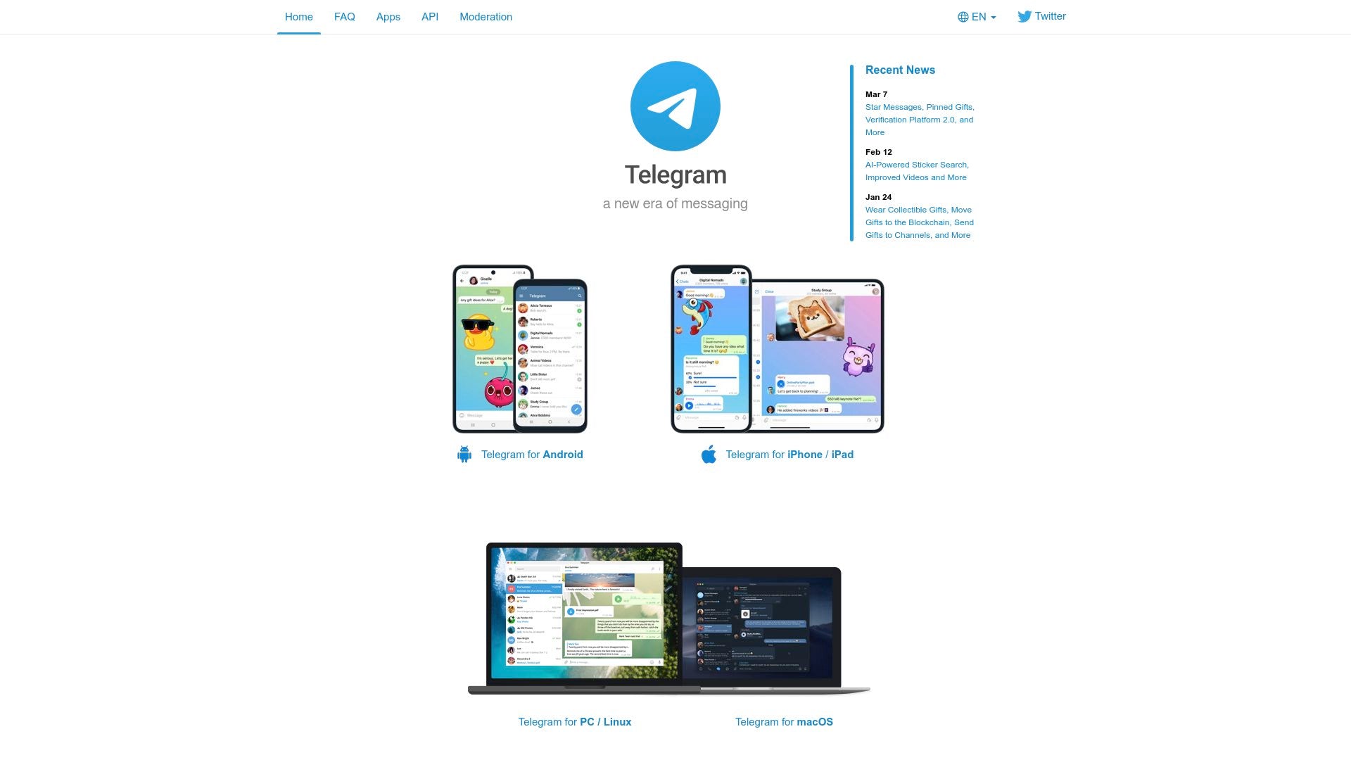 Telegram - Secure, fast messaging app with cloud sync.