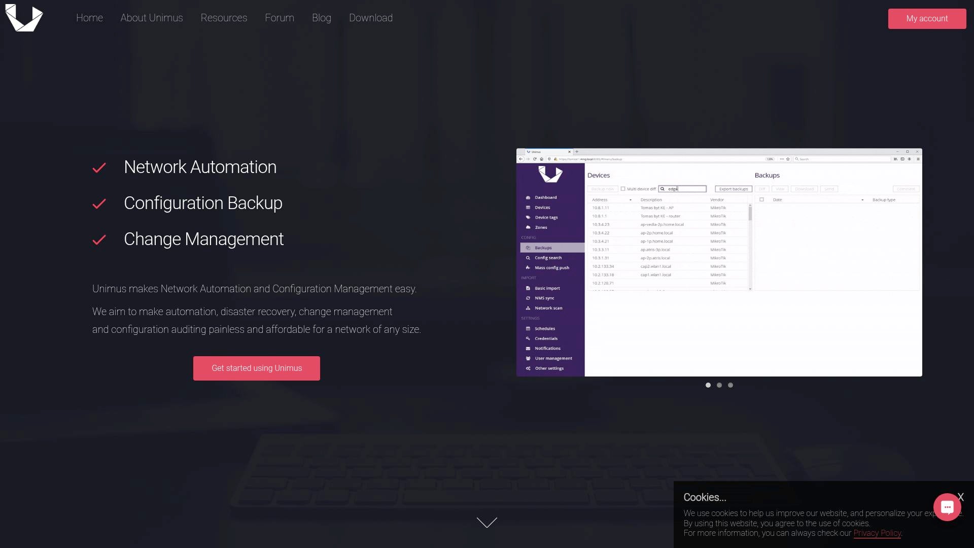 Unimus - Unimus simplifies network automation and management across ...