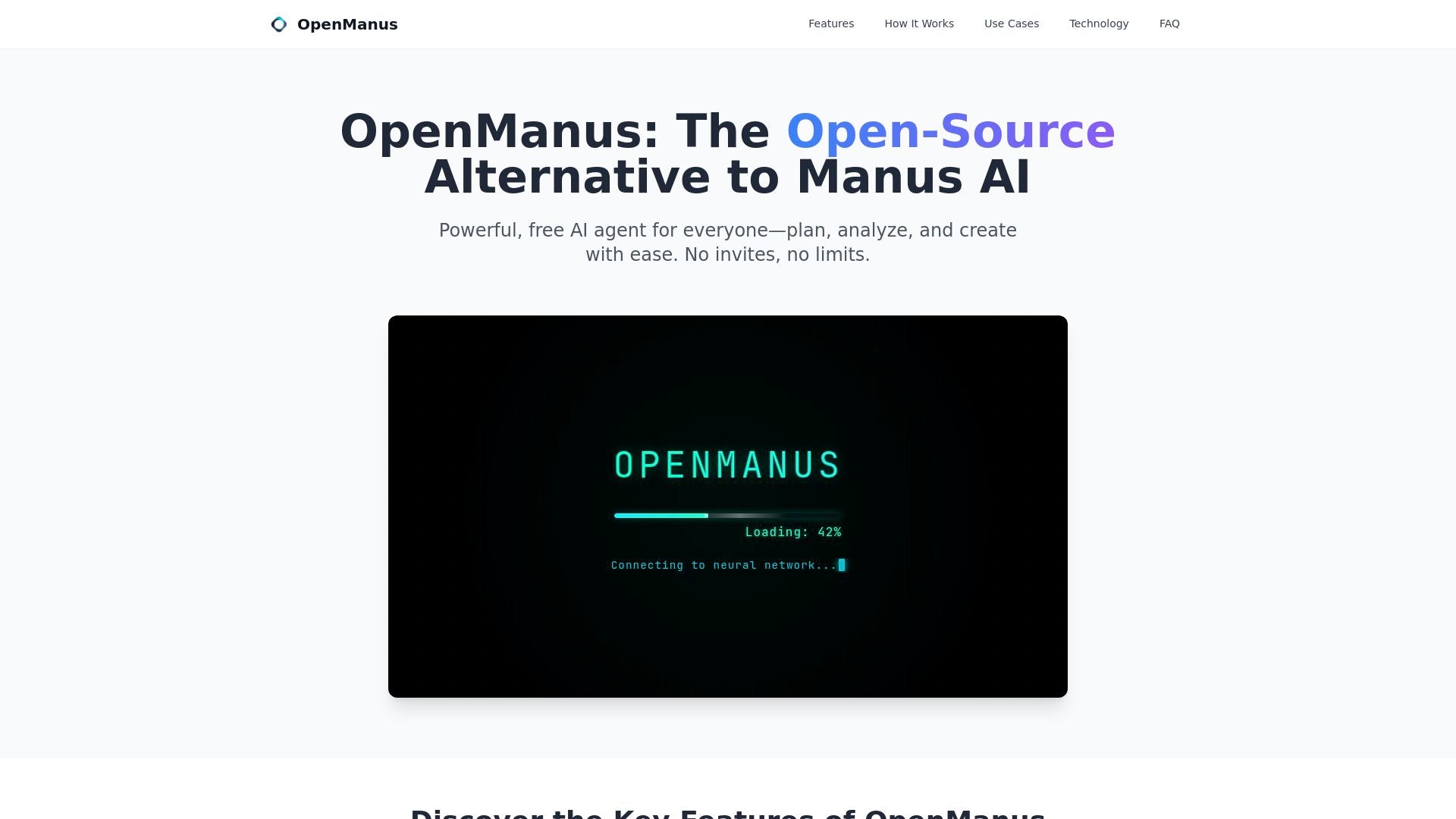 OpenManus - OpenManus offers free, open-source AI with full data control.