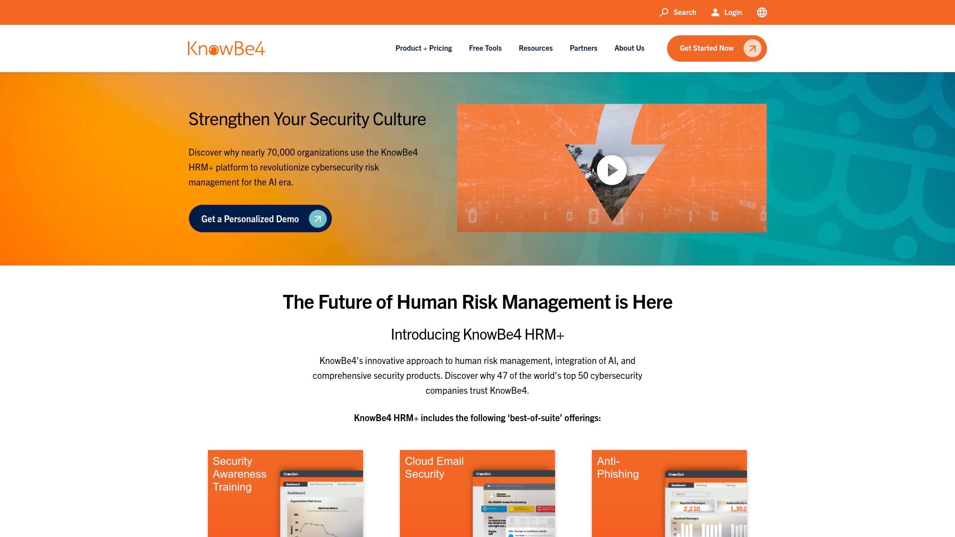 KnowBe4 - KnowBe4 provides security awareness training against phishing.