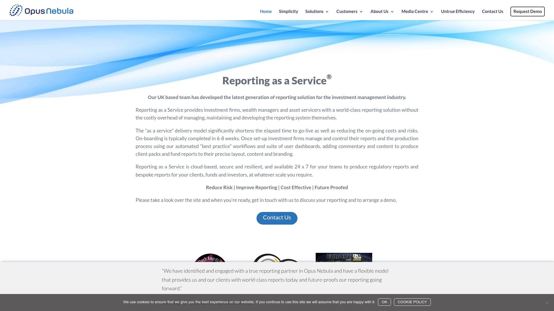 Opus Nebula - Provides automated, cost-effective reporting for ...