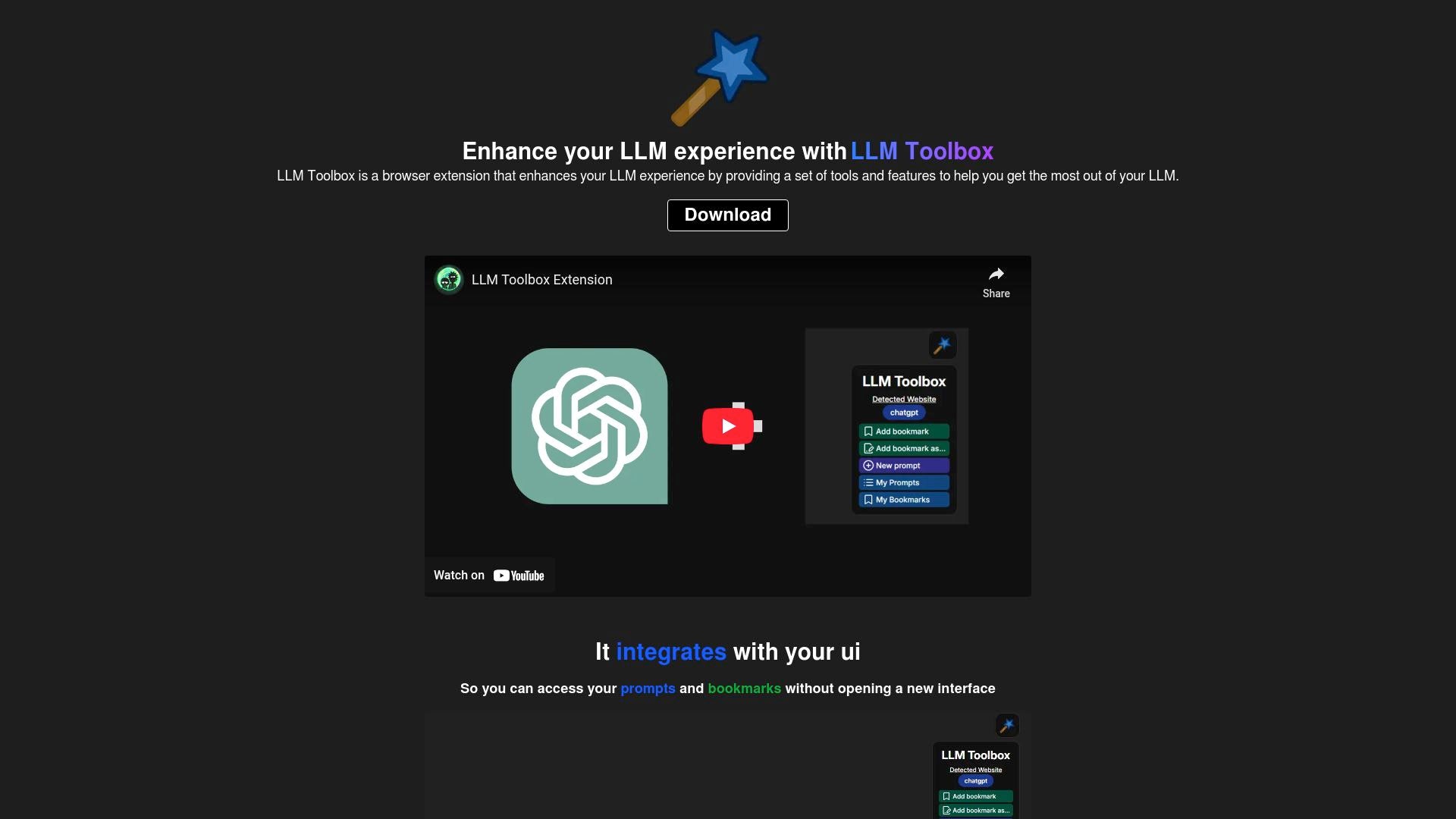 LLM Toolbox - Enhance your LLM experience with this browser extension.