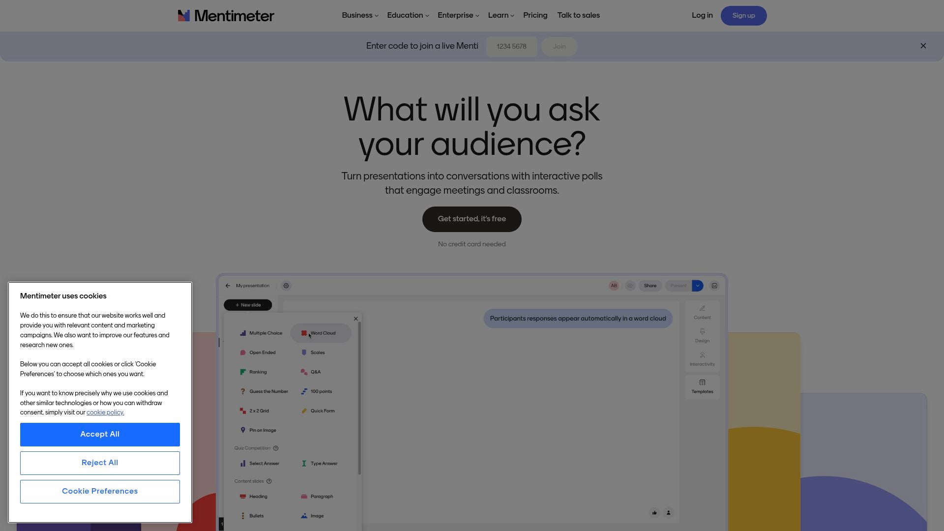 Mentimeter - Mentimeter makes presentations interactive with polls.